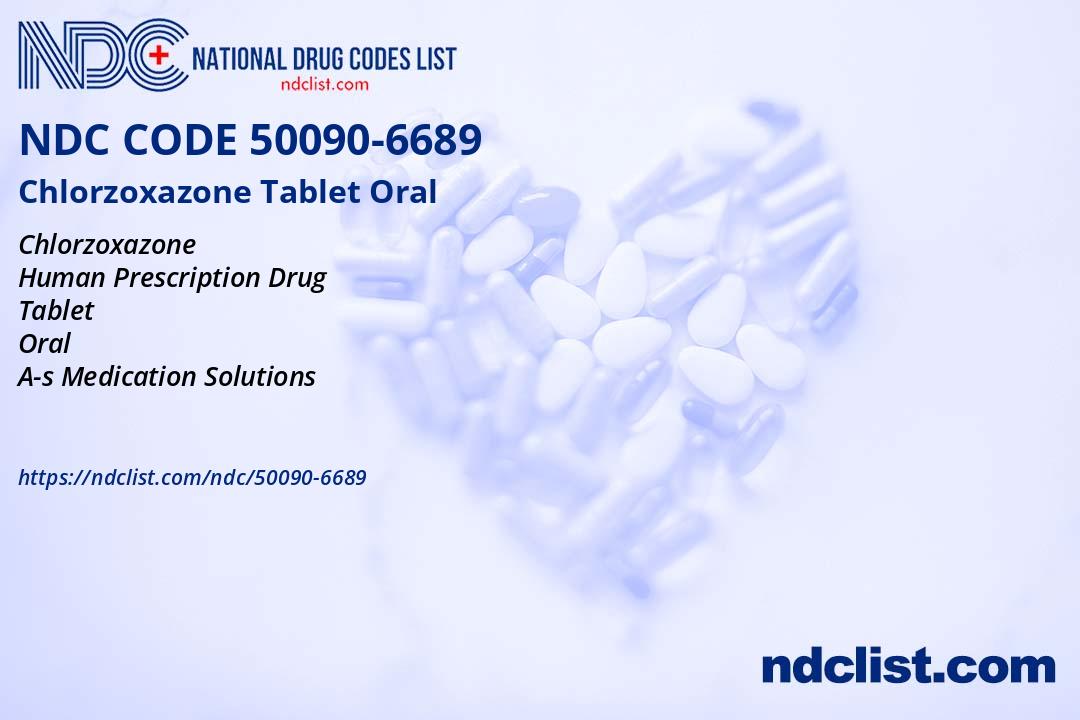 Chlorzoxazone Tablet NDC 50090-6689