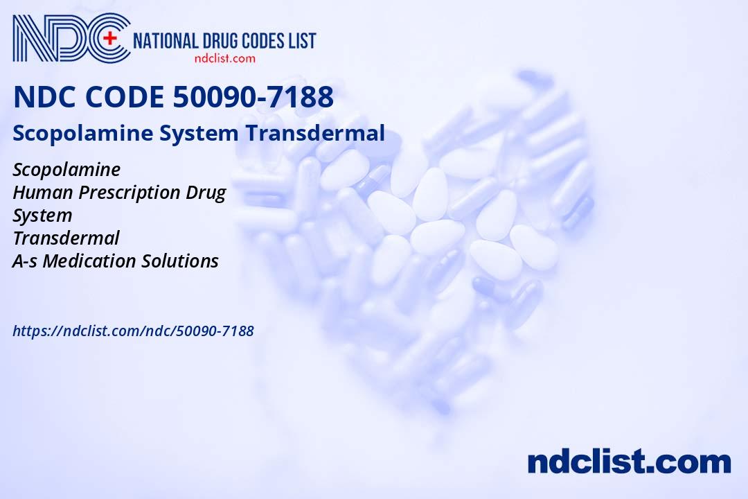 NDC 50090-7188 Scopolamine System Transdermal