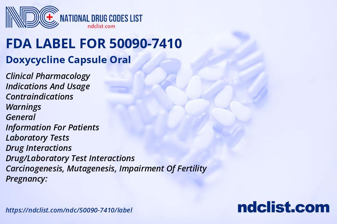 FDA Label for Doxycycline Capsule Oral - Indications, Usage & Precautions