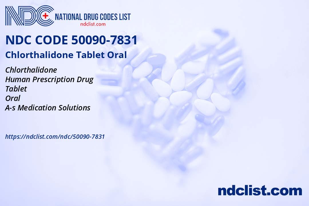 Chlorthalidone Tablet NDC 50090-7831