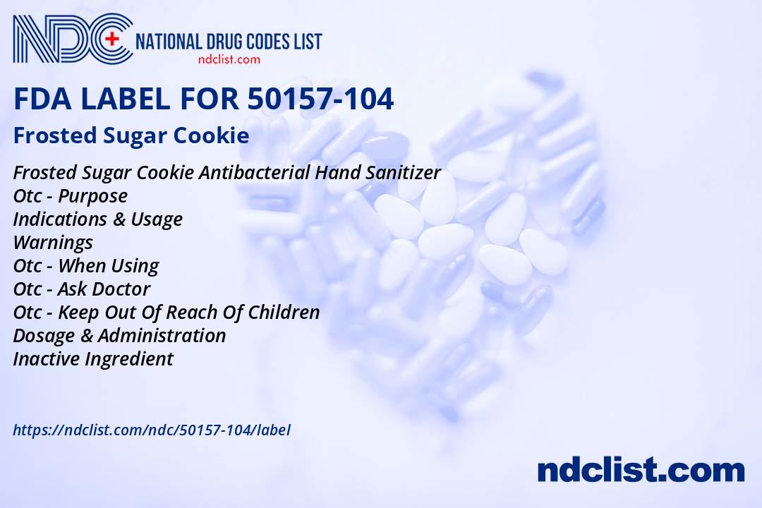 Frosted Sugar Cookie FDA Label - NDC 50157-104