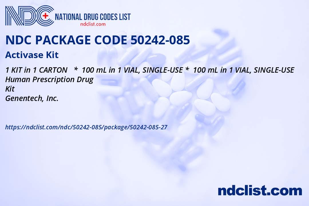 NDC Package 50242-085-27 Activase Kit