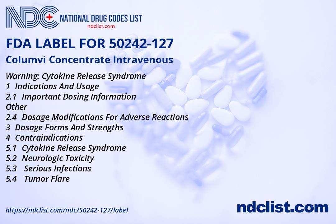 FDA Label for Columvi Concentrate Intravenous - Indications, Usage ...
