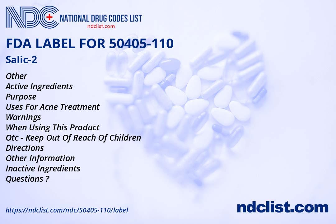 Salic-2- FDA Label NDC50405-110