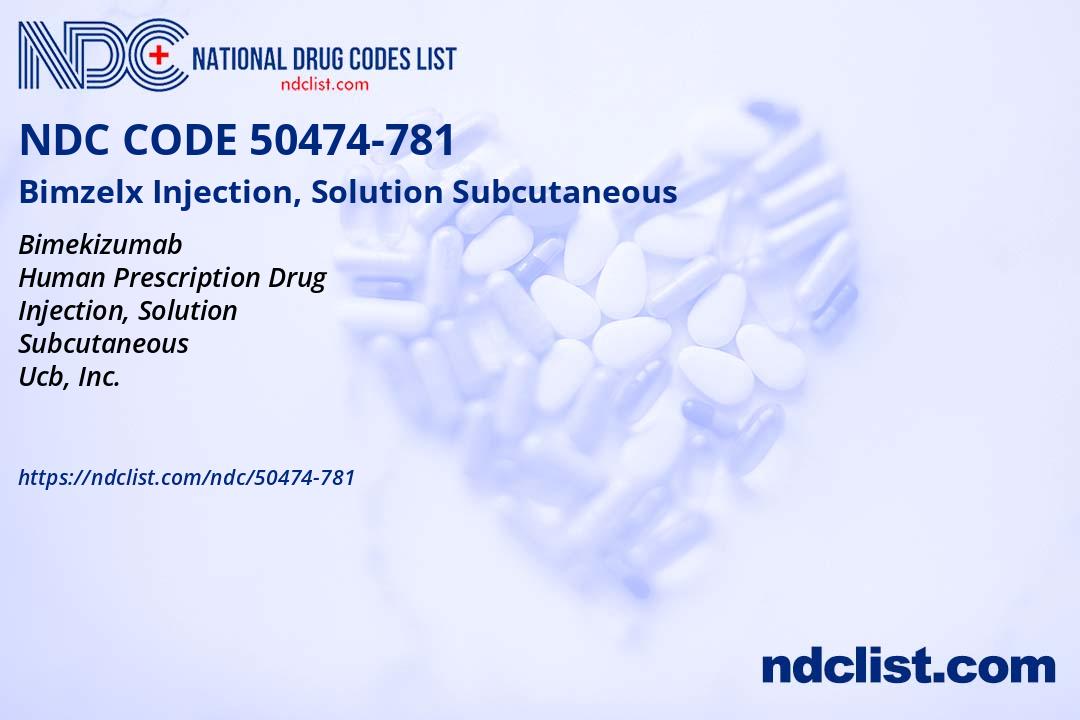 NDC 50474-781 Bimzelx Injection, Solution Subcutaneous