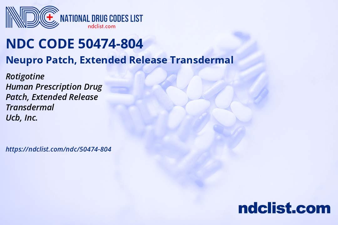 Neupro Patch, Extended Release- NDC50474-804