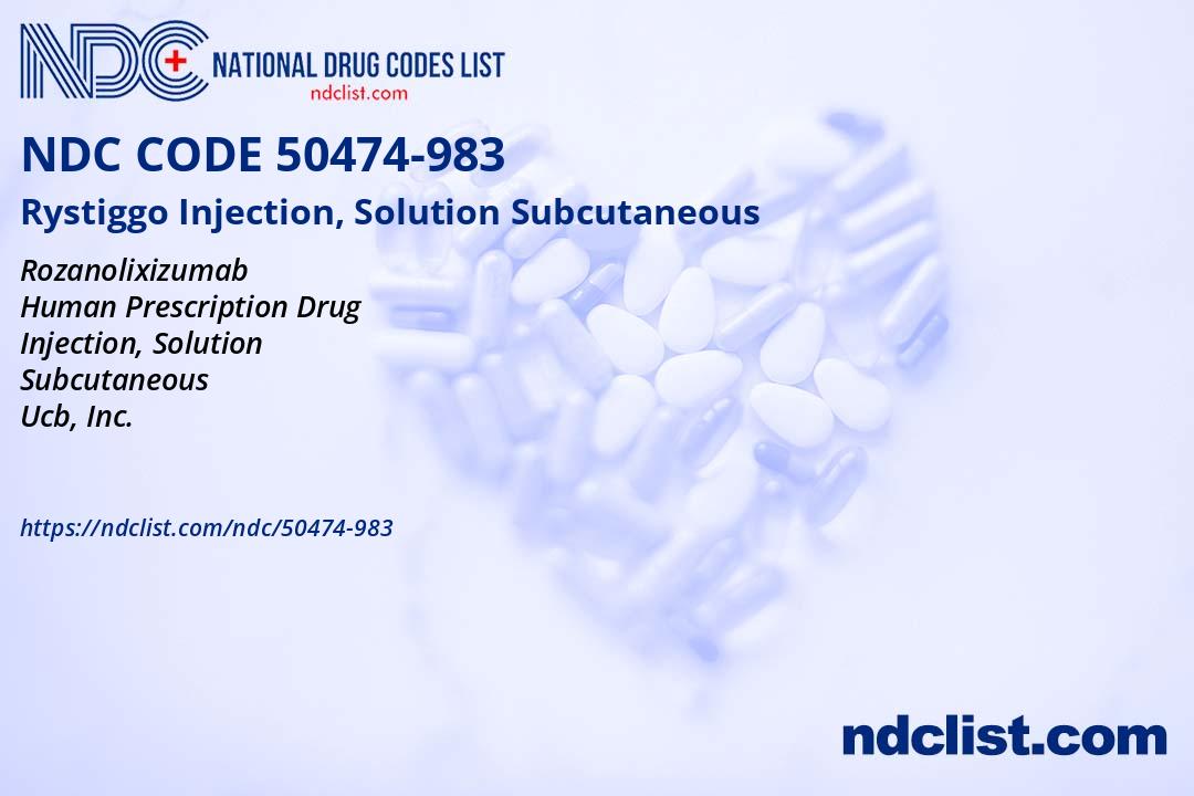 NDC 50474-983 Rystiggo Injection, Solution Subcutaneous