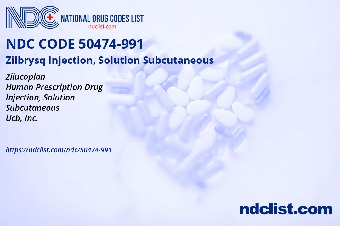 Zilbrysq Injection, Solution NDC 50474-991