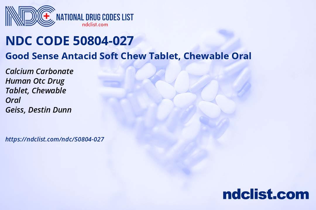 Good Sense Antacid Soft Chew Tablet, Chewable NDC 50804-027