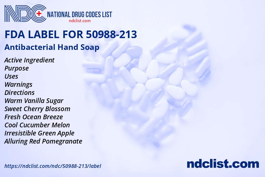 FDA Label for Antibacterial Hand Soap - Indications, Usage & Precautions
