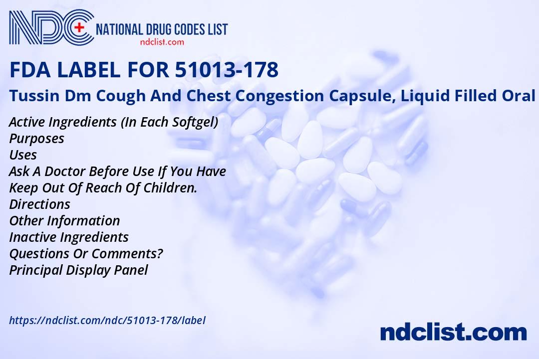 FDA Label for Tussin Dm Cough And Chest Congestion - Indications, Usage ...