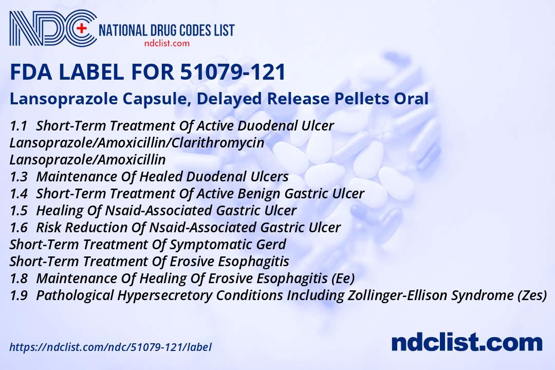 FDA Label for Lansoprazole Capsule, Delayed Release Pellets Oral ...
