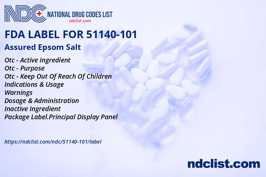 Assured Epsom Salt- FDA Label NDC51140-101