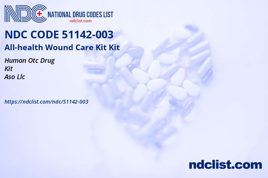 NDC 51142-003 All-health Wound Care Kit Kit