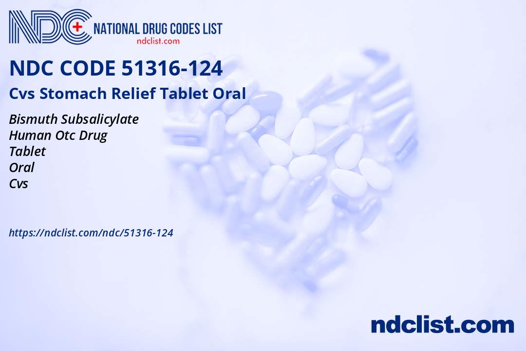 Cvs Stomach Relief Tablet- NDC51316-124