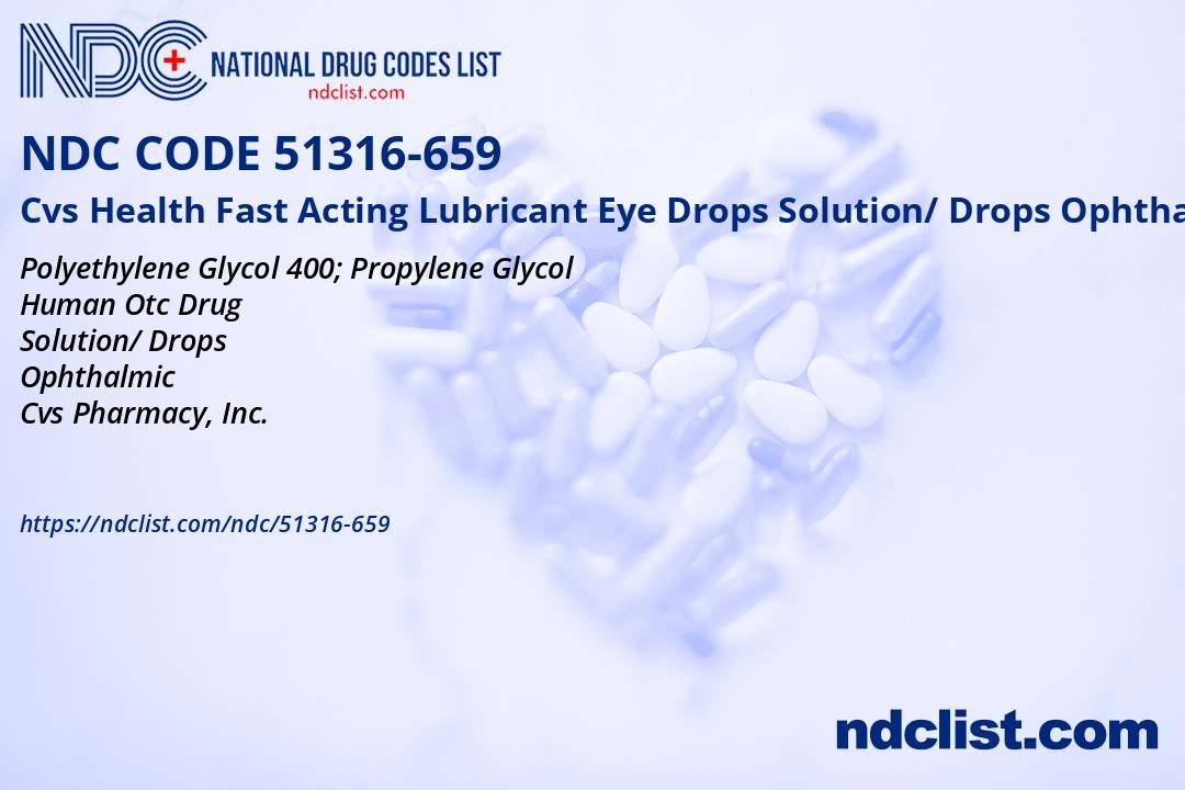 Cvs Health Fast Acting Lubricant Eye Drops- NDC51316-659