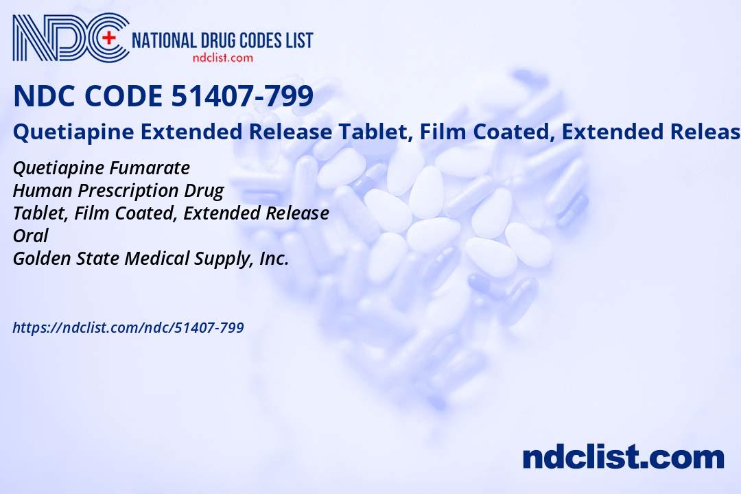 Quetiapine- NDC51407-799