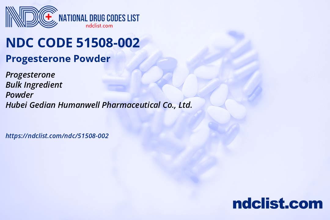 Progesterone Powder - NDC 51508-002