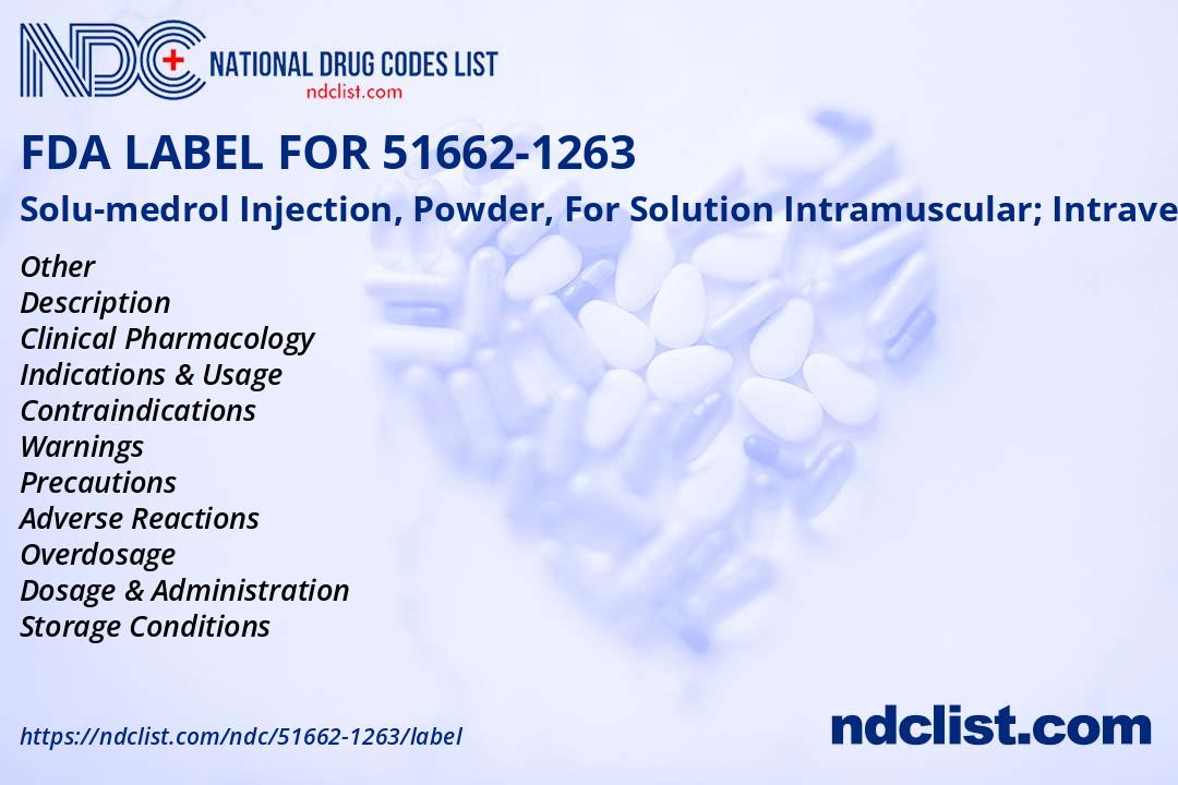 Solu-medrol- FDA Label NDC51662-1263