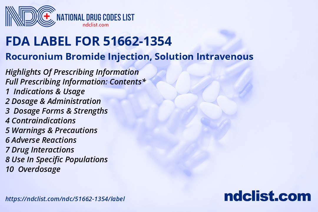 FDA Label for Rocuronium Bromide Injection, Solution Intravenous ...