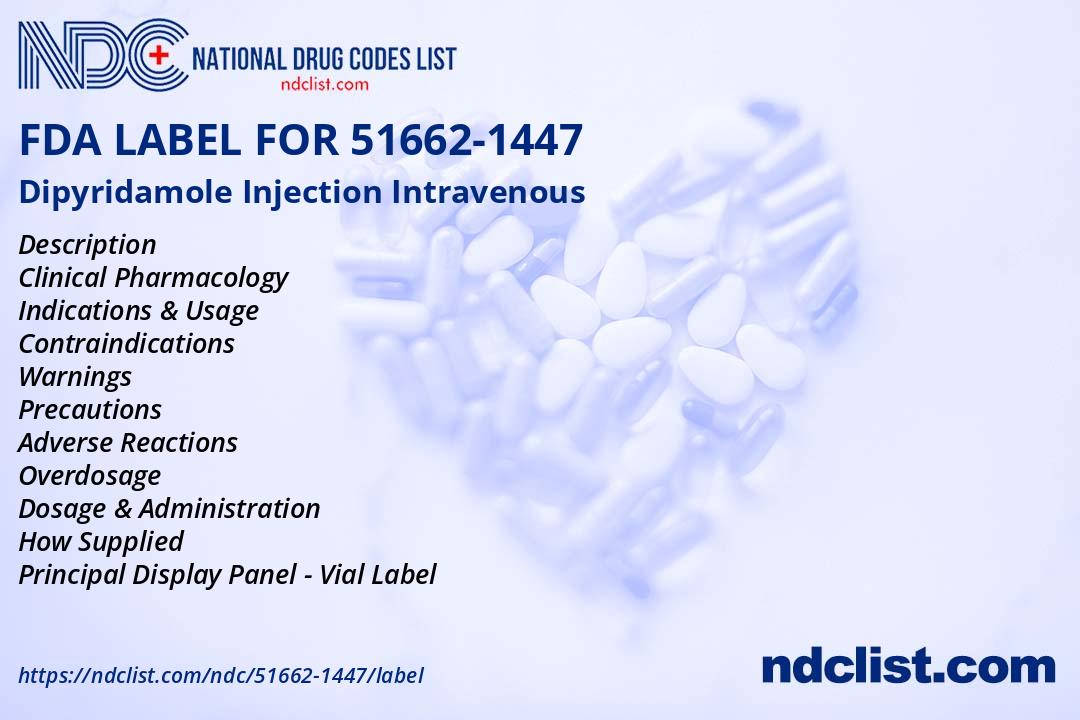 FDA Label for Dipyridamole Injection Intravenous - Indications, Usage ...
