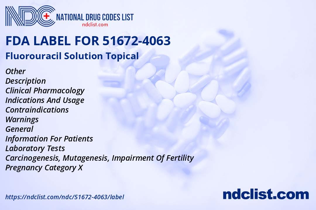 FDA Label for Fluorouracil Solution Topical - Indications, Usage ...