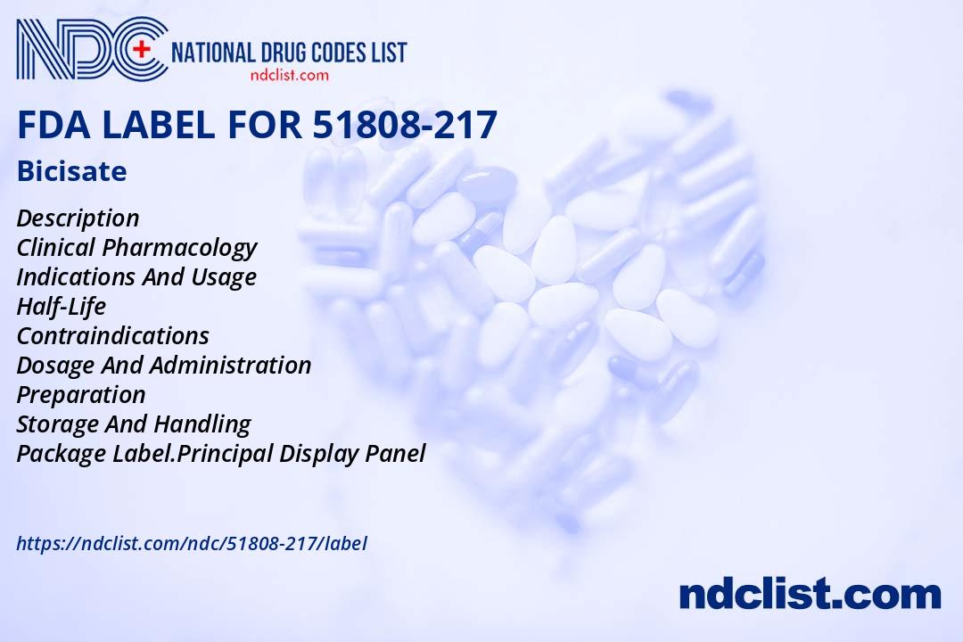 Bicisate- FDA Label NDC51808-217