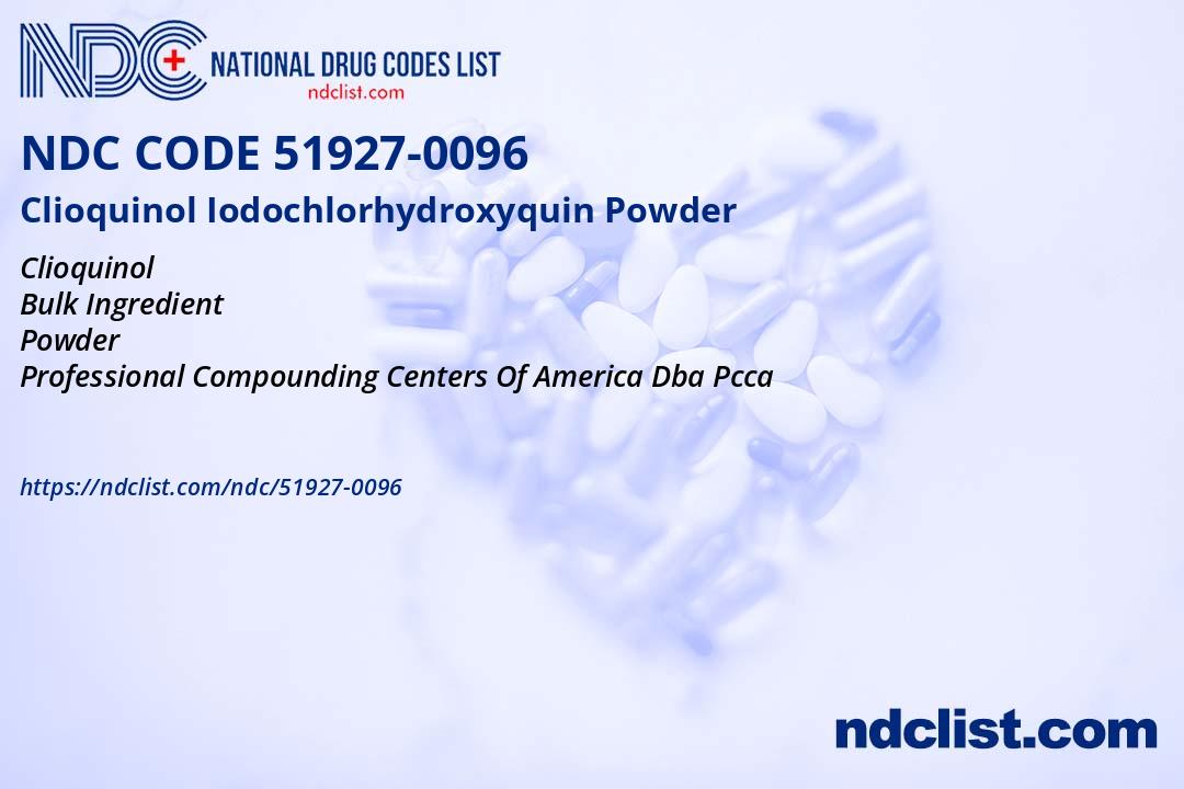 Clioquinol Iodochlorhydroxyquin Powder- NDC51927-0096