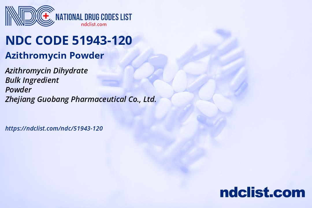 Azithromycin Powder NDC 51943-120
