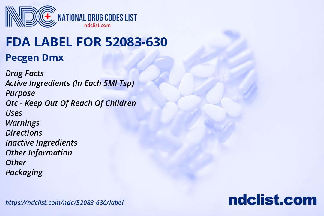 FDA Label for Pecgen Dmx - Indications, Usage & Precautions