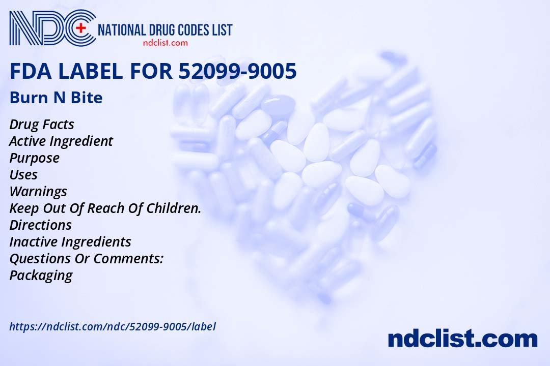 FDA Label for Burn N Bite - Indications, Usage & Precautions
