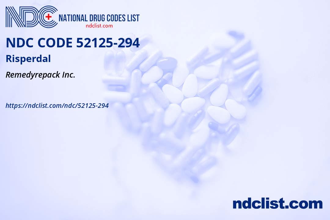 NDC 52125-294 Risperdal