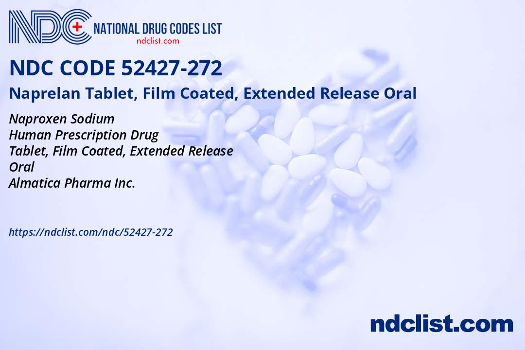 Naprelan Tablet, Film Coated, Extended Release- NDC52427-272