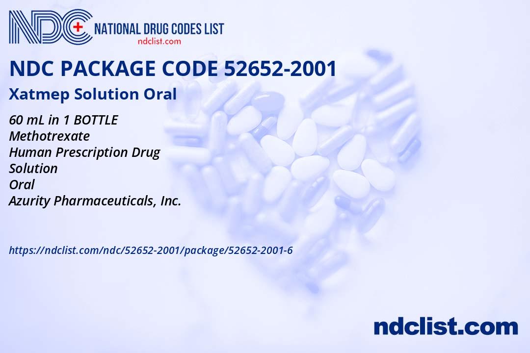 Xatmep Solution- NDC52652-2001-6
