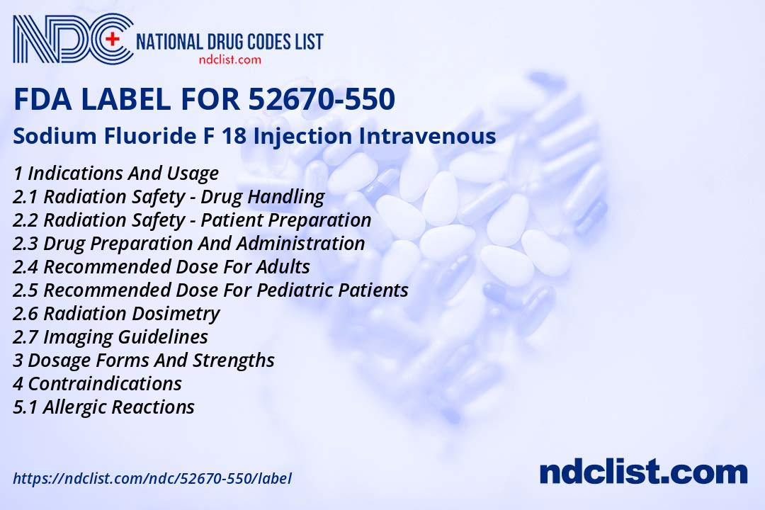 FDA Label for Sodium Fluoride F 18 Injection Intravenous - Indications ...