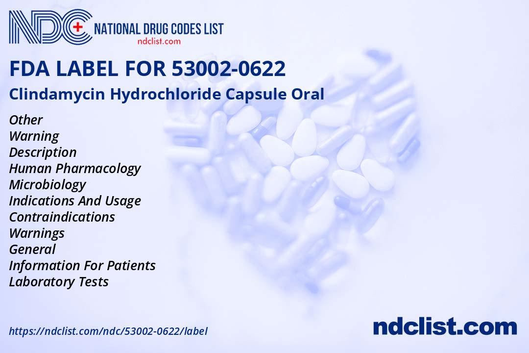 FDA Label for Clindamycin Hydrochloride - Indications, Usage & Precautions