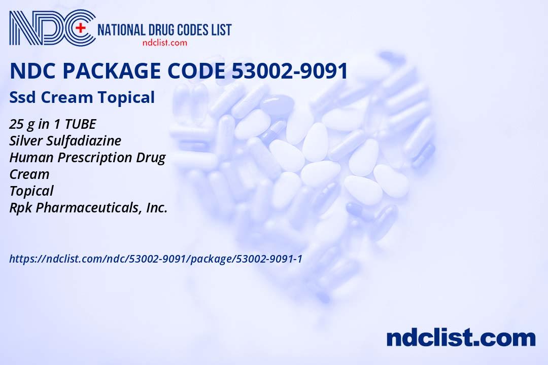 NDC Package 53002-9091-1 Ssd