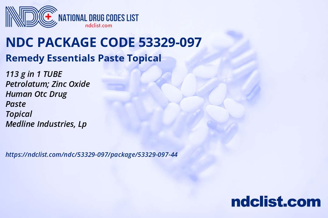 NDC Package 53329-097-44 Remedy Essentials Paste Topical