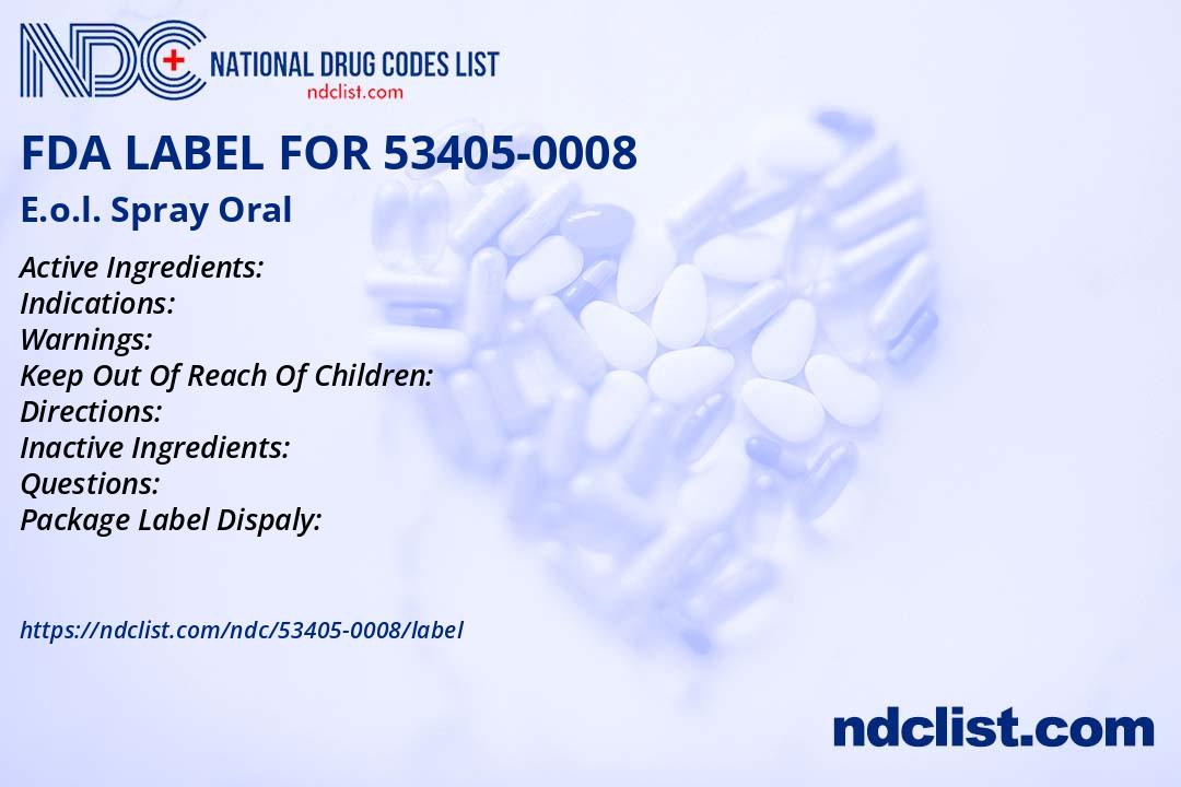 FDA Label for E.o.l. Spray Oral - Indications, Usage & Precautions
