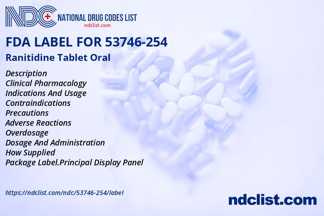 FDA Label for Ranitidine Tablet Oral - Indications, Usage & Precautions