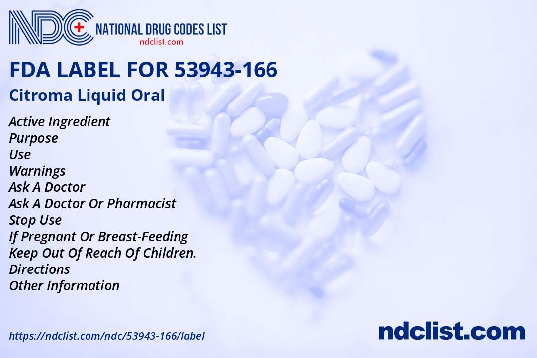 Citroma Liquid FDA Label - NDC 53943-166