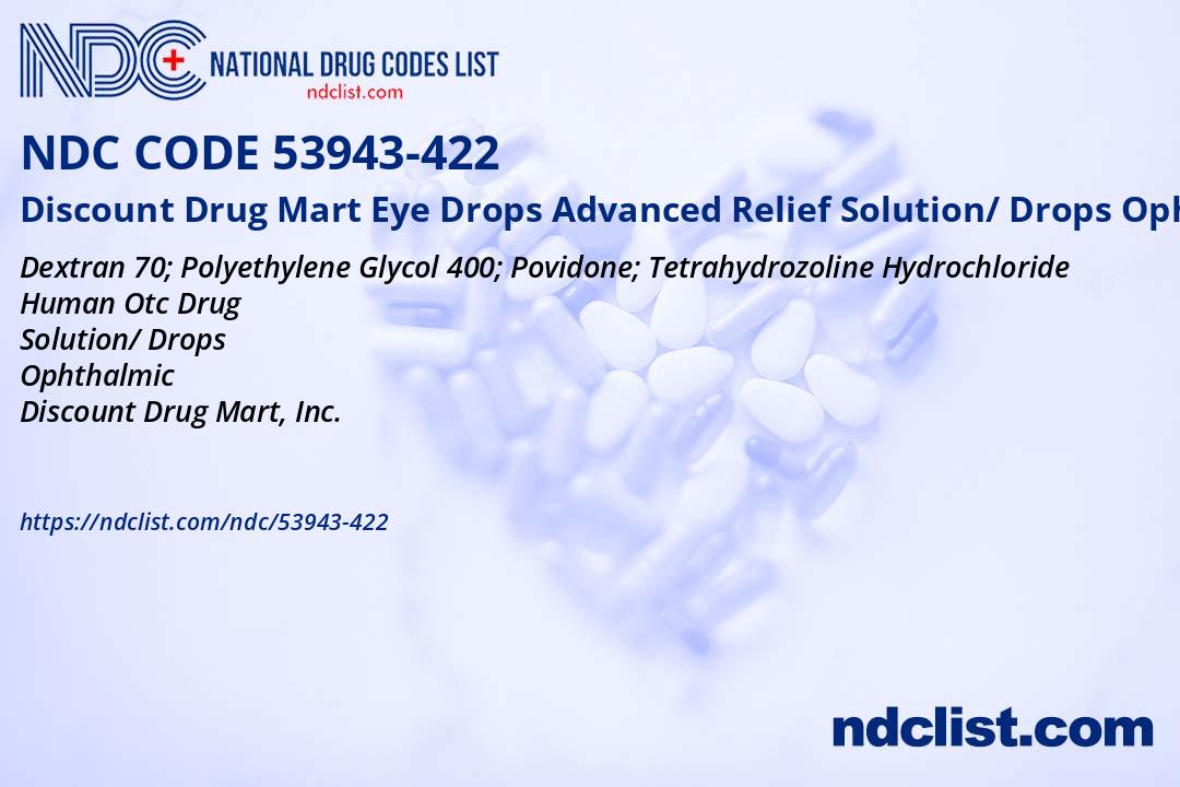 Discount Drug Mart Eye Drops Advanced Relief NDC 53943-422