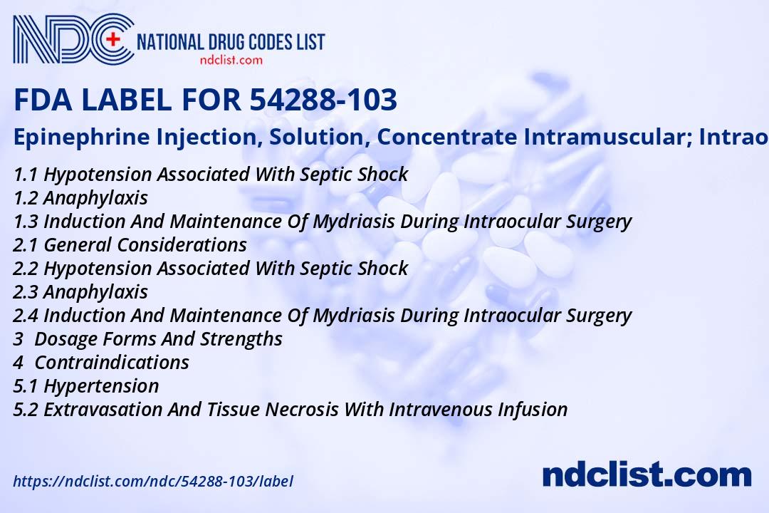 FDA Label for Epinephrine Injection, Solution, Concentrate ...