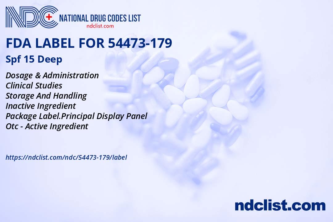 FDA Label for Spf 15 Deep - Indications, Usage & Precautions