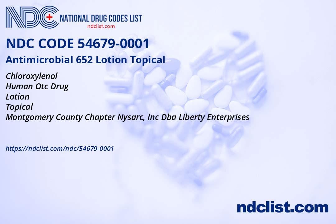 NDC 54679-0001 Antimicrobial 652