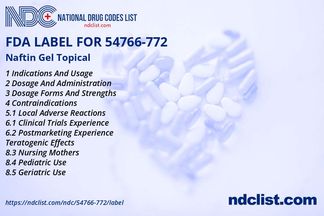 Naftin Gel- FDA Label NDC54766-772
