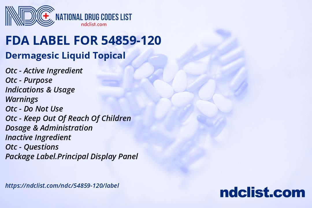 FDA Label for Dermagesic Liquid Topical - Indications, Usage & Precautions