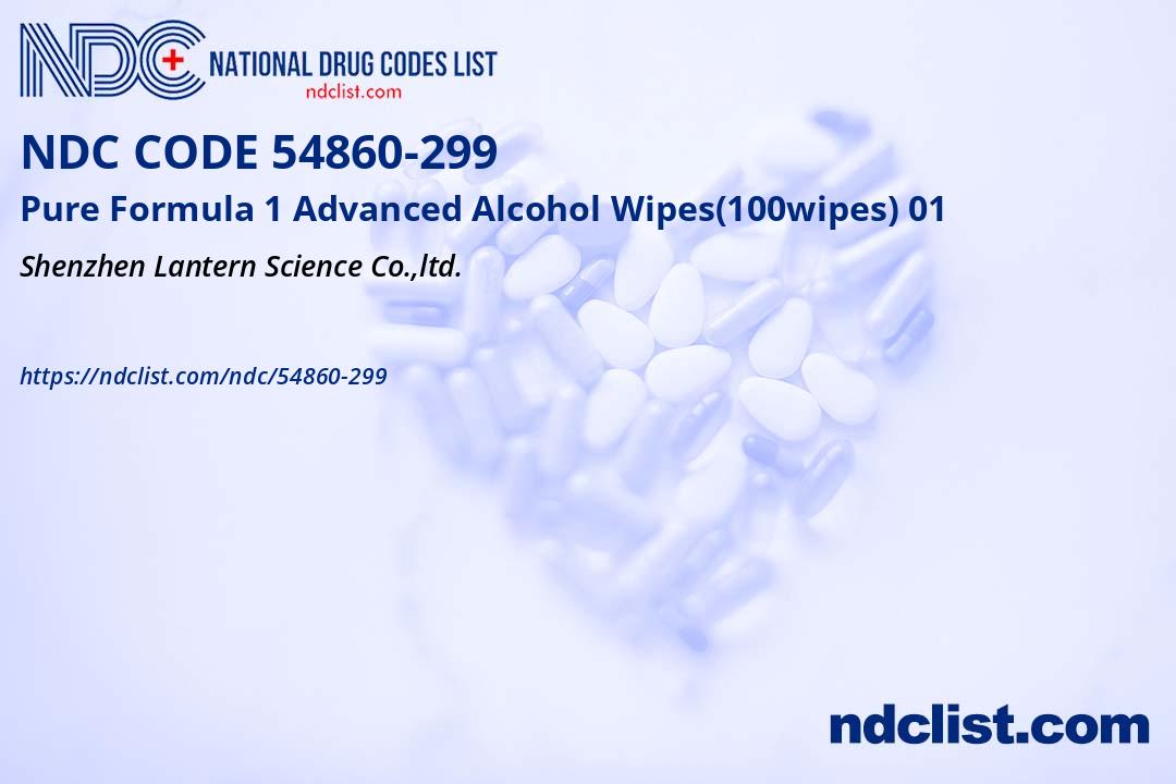 Pure Formula 1 Advanced Alcohol Wipes(100wi- NDC54860-299