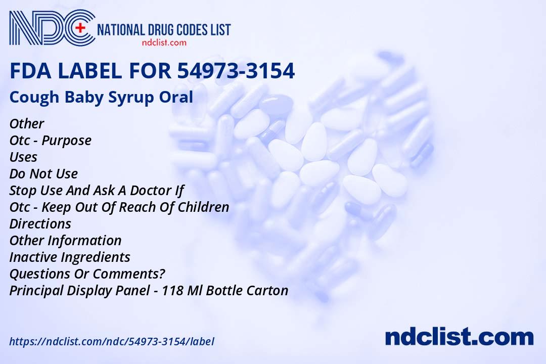 FDA Label for Cough Baby Syrup Oral - Indications, Usage & Precautions