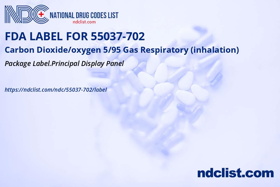 FDA Label for Carbon Dioxide/oxygen 5/95 Gas Respiratory (inhalation ...